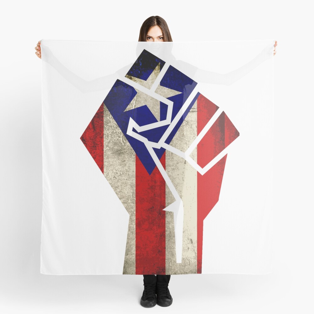 "Puerto Rico, Strong, Recovery, Puerto Rican Flag inside Grunge Fist ...