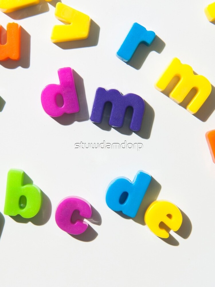 "Fridge magnet letters spell abcde" iPhone Case for Sale by stuwdamdorp ...