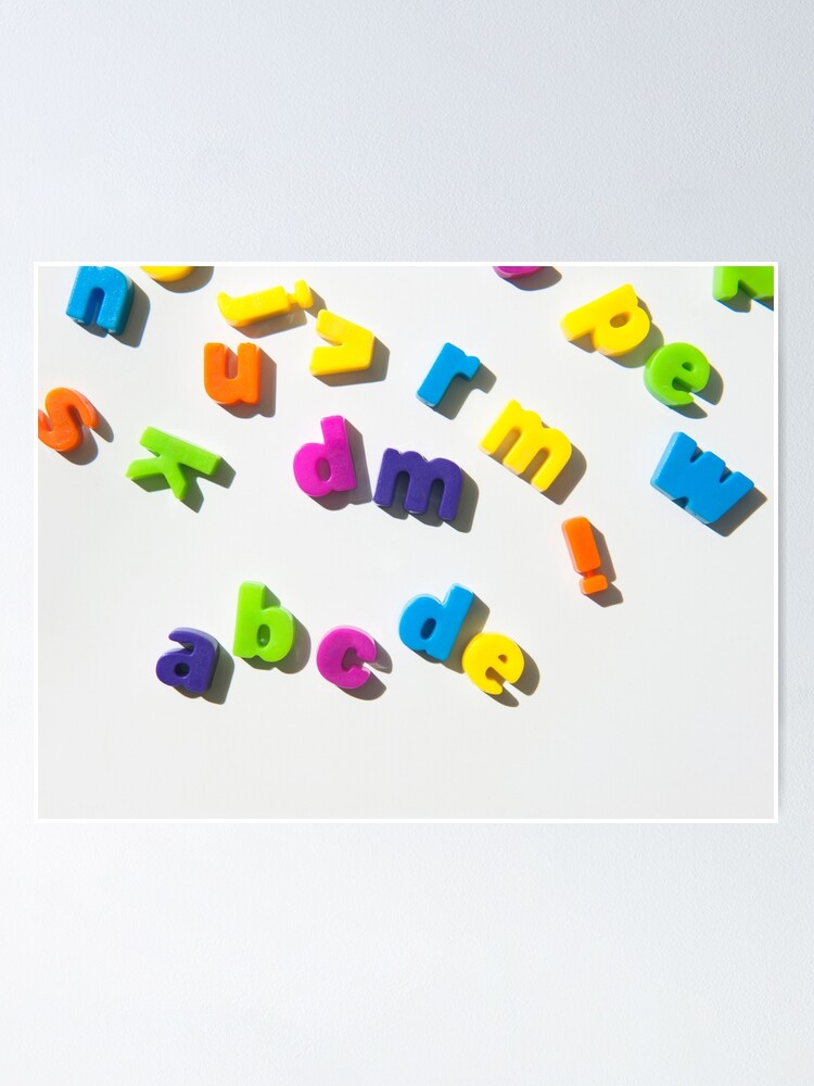 "Fridge magnet letters spell abcde" Poster for Sale by stuwdamdorp ...