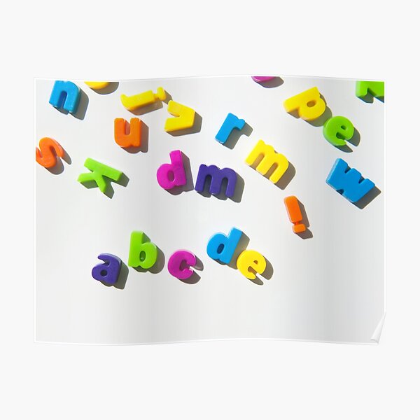 "Fridge magnet letters spell abcde" Poster for Sale by stuwdamdorp ...