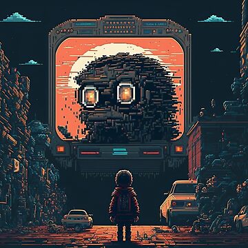 "Exploring the Art of Pixel Art" Sticker for Sale by kfir marco | Redbubble