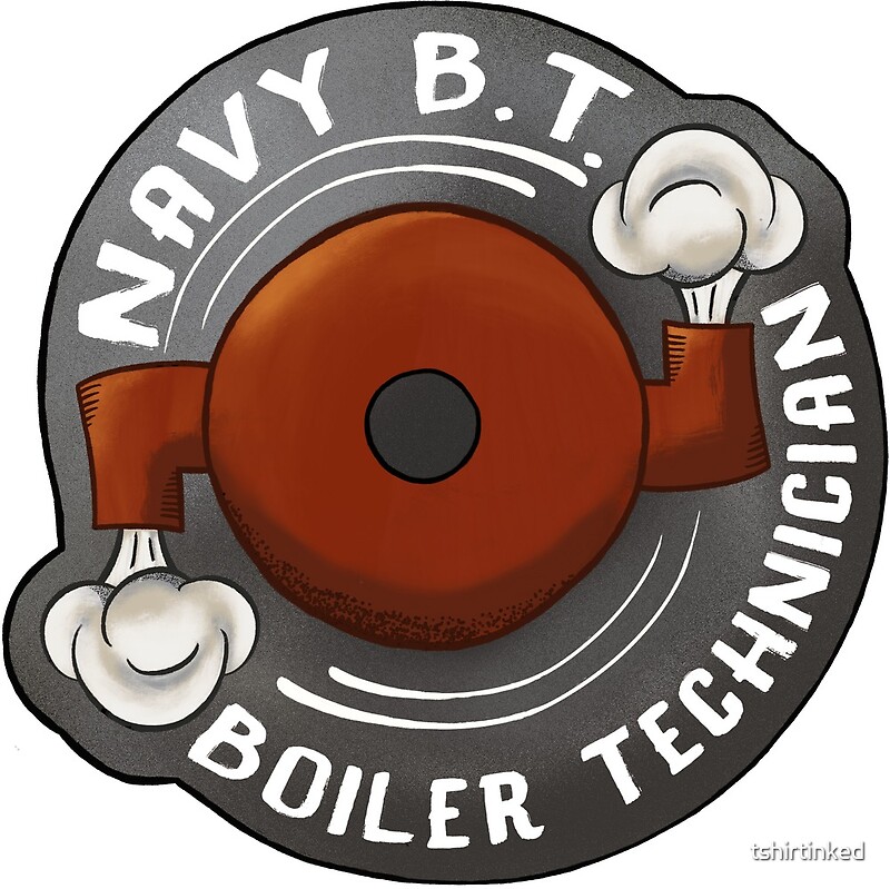 "Navy B.T. (Boiler Tech) Sticker Color" by tshirtinked | Redbubble
