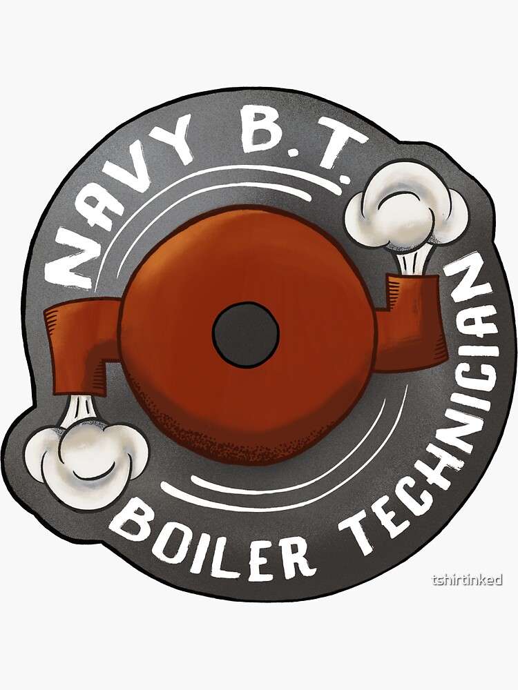 "Navy B.T. (Boiler Tech) Sticker Color" Sticker for Sale by tshirtinked ...
