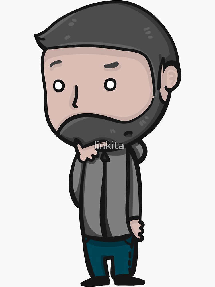 "Thinking Face" Sticker by linkita | Redbubble