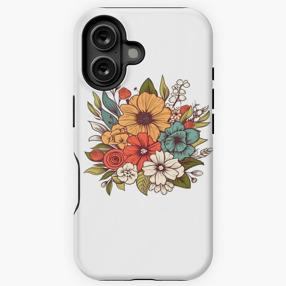 "Vintage Colorful Flowers" Sticker for Sale by CustomPrintHub | Redbubble