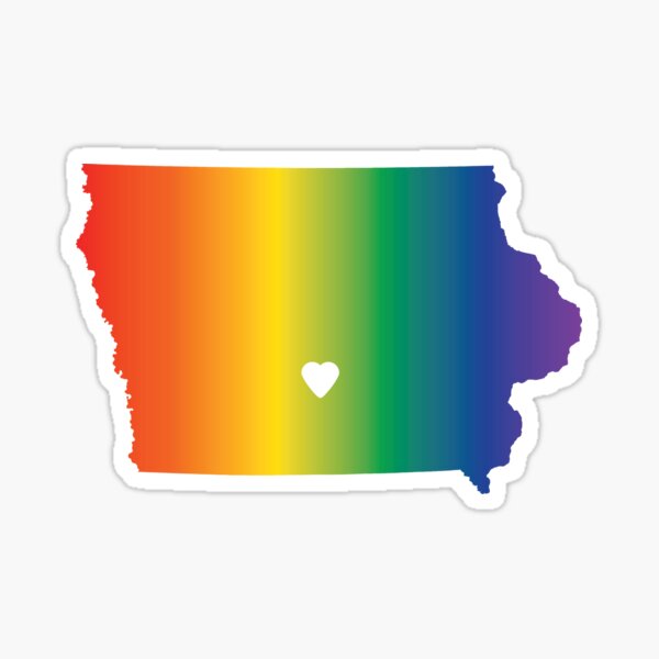 "Iowa Pride" Sticker for Sale by marenmisner | Redbubble