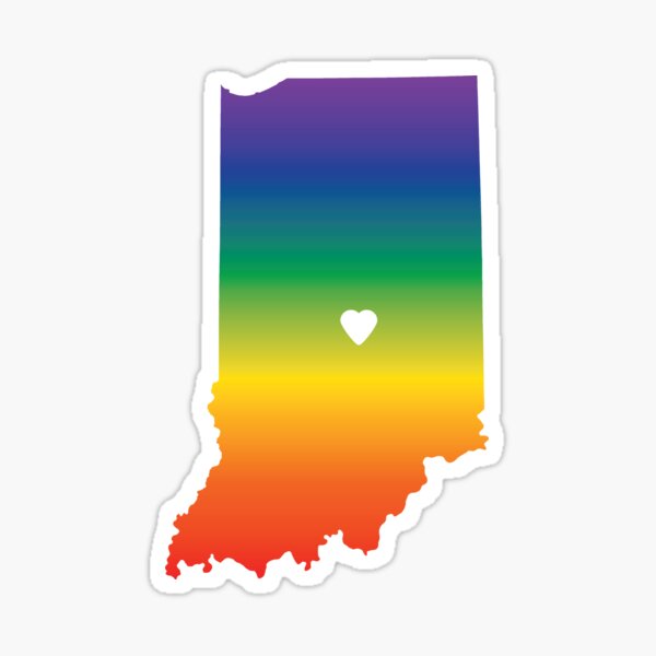 "Indiana Pride" Sticker for Sale by marenmisner | Redbubble