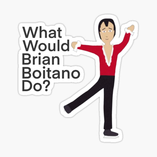 "What would Brian Boitano do?" Sticker for Sale by JasonGS | Redbubble