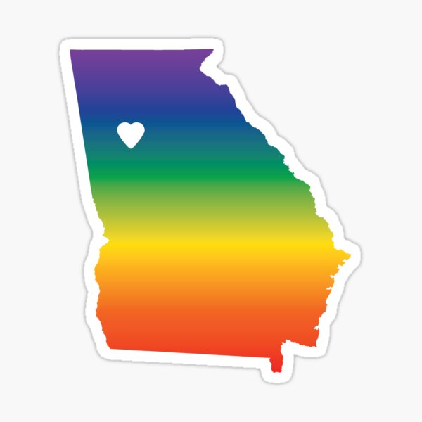 "Georgia Pride" Sticker for Sale by marenmisner | Redbubble