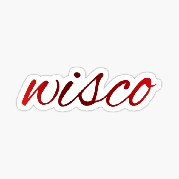 "WISCO" Sticker by ayavlasoff | Redbubble
