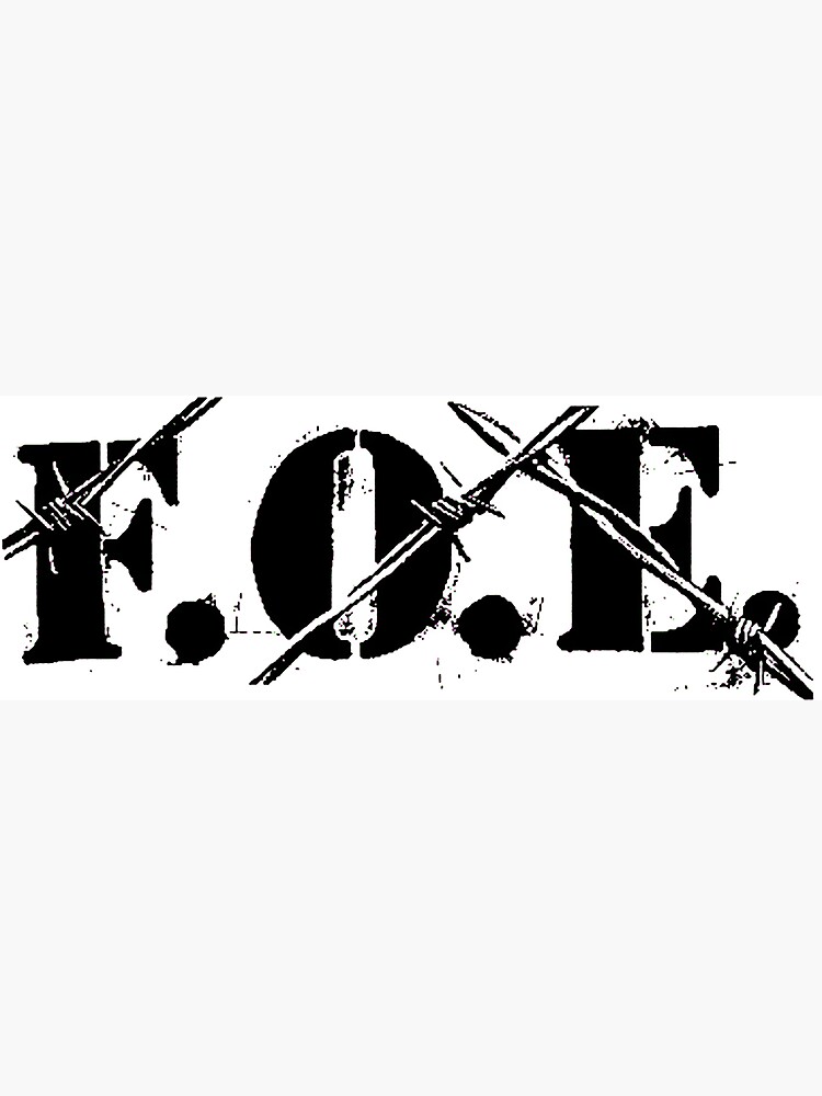 "Foe Logo" Sticker for Sale by FOE-UTNG | Redbubble