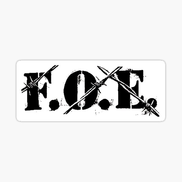 "Foe Logo" Sticker for Sale by FOE-UTNG | Redbubble