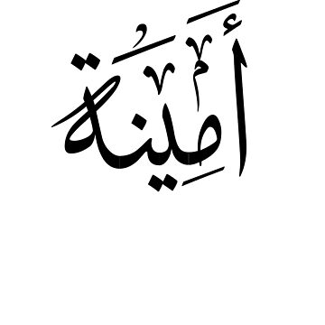 "Custom Arabic calligraphy name Modern Arabic for Your Name Amina ...