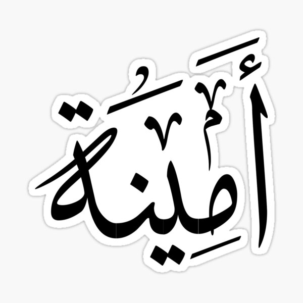 "Custom Arabic calligraphy name Modern Arabic for Your Name Amina ...