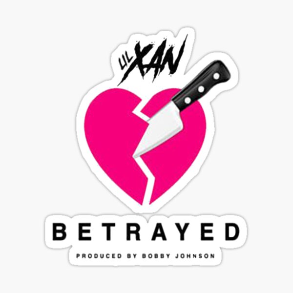 "LIL XAN BETRAYED OFFICIAL COVER HIGH QUALITY RENDER" Sticker for Sale ...