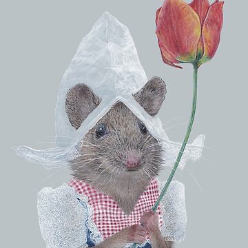 "Dutch Mouse" Sticker for Sale by Rachel Waterman | Redbubble