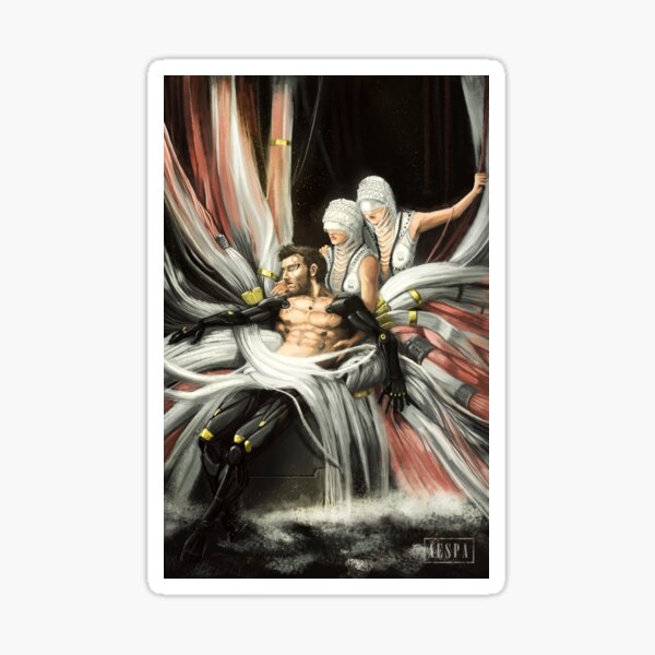 "Fallen Icarus" Sticker by Aespa | Redbubble