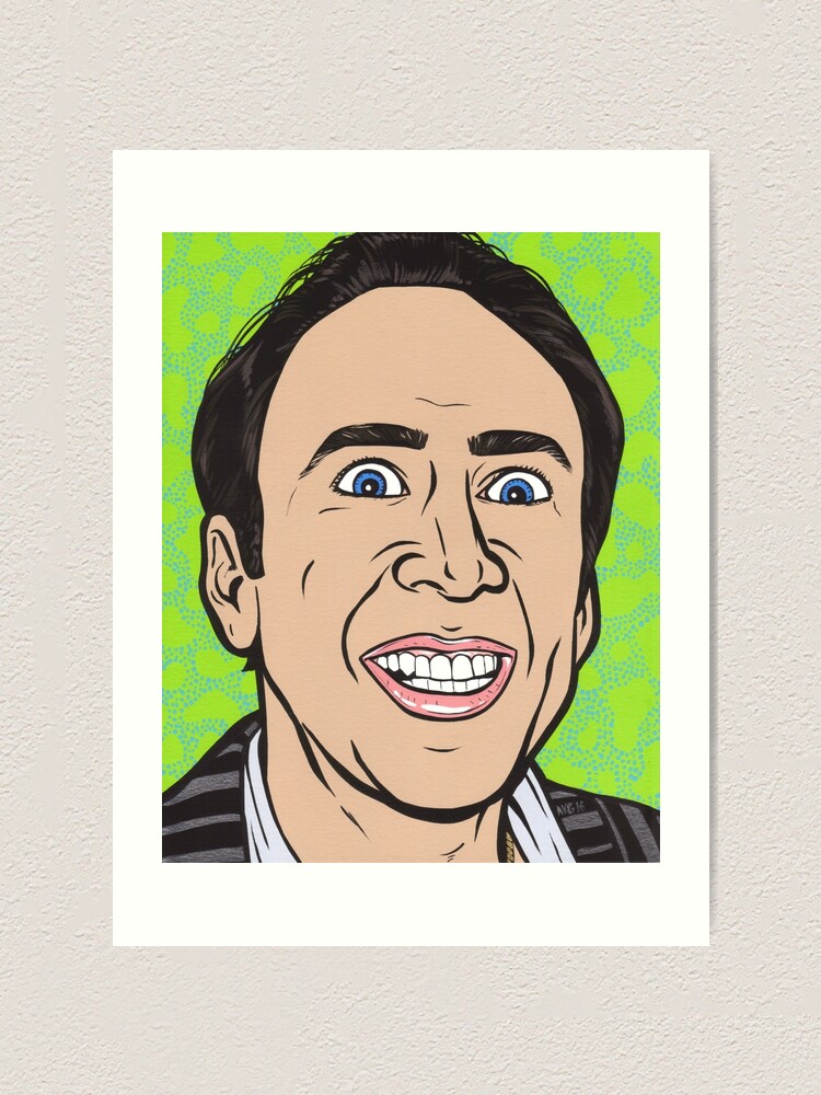 "Nicolas Cage" Art Print by turddemon | Redbubble