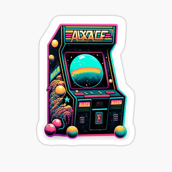 "Arcade Machine " Sticker for Sale by SpiceupStudios | Redbubble