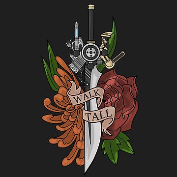 "Walk Tall 2.0" Sticker for Sale by zanarkands | Redbubble