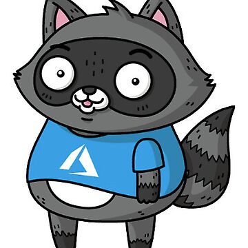 "Azure Bit the Raccoon R01" Sticker for Sale by Elias de Oliveira ...
