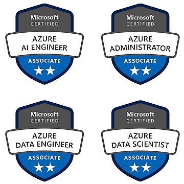 "Azure Certification Sheet Associates Data and AI R01" Sticker for Sale ...