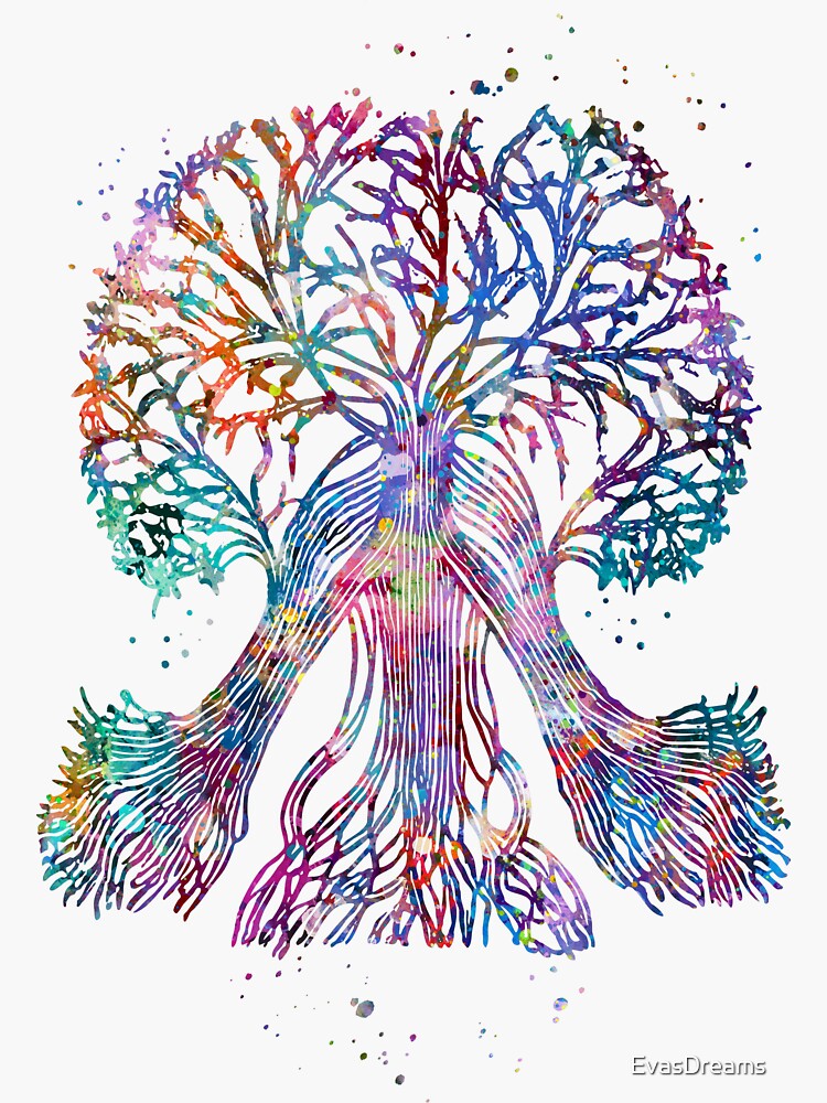 "Tree of Nervous System Brain and Spinal Cords" Sticker for Sale by ...
