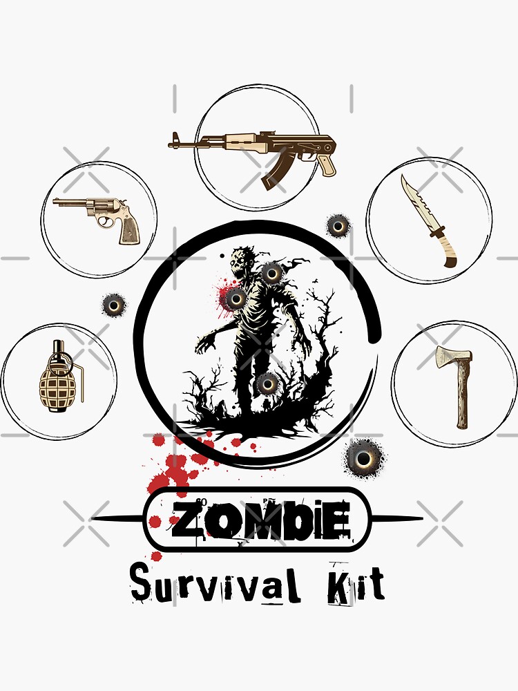 Zombie Survival Kit Labels