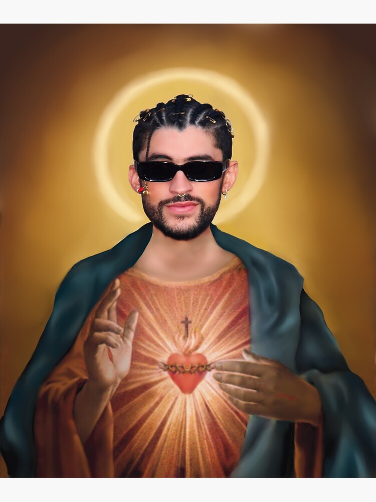 "Saint Bad Bunny" Poster by mmfnstuff | Redbubble