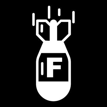 "Dropping the F Bomb" Sticker for Sale by blackdogshop | Redbubble