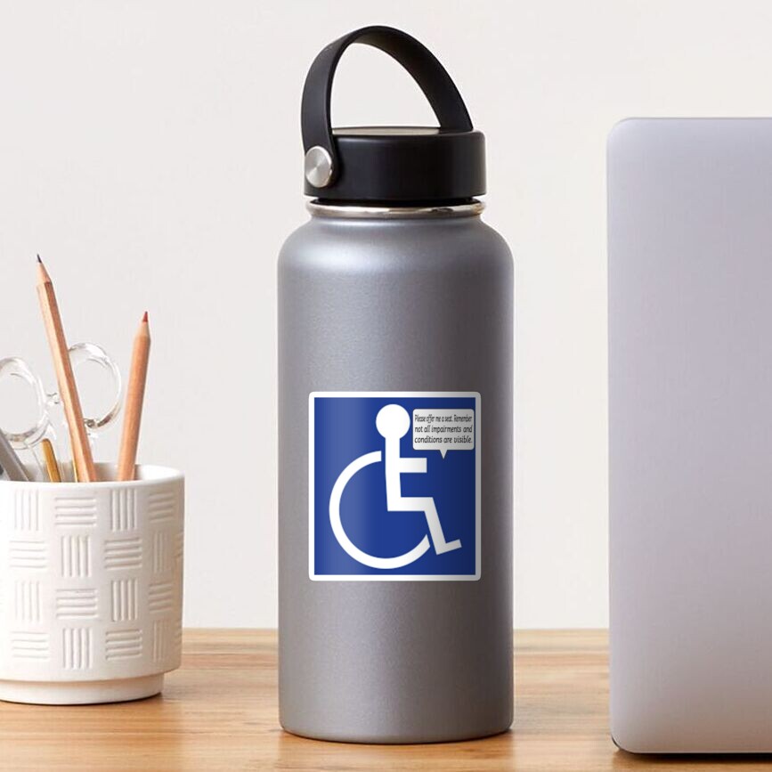 "Hidden disability / disabilities" Sticker for Sale by Galicia | Redbubble
