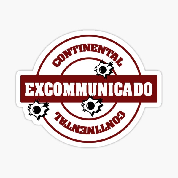 Pegatina for Sale con la obra «John Wick excomulgado fanart dibujo» de ...