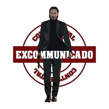 "John Wick excommunicado fanart drawing" Sticker for Sale by ...