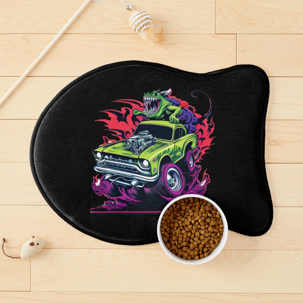 "Monster Hot Rod Rat Race Street Racer Retro Design" Sticker for Sale ...