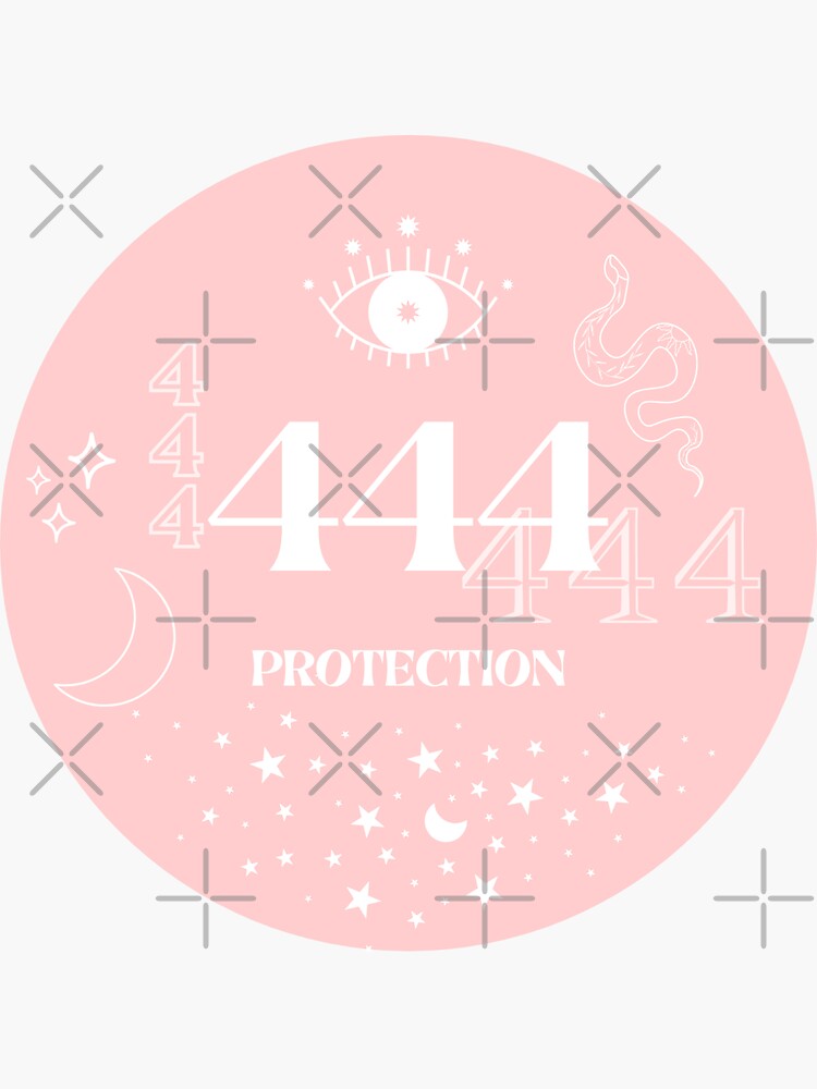 "angel number 444 protection manifestation" Sticker for Sale by ...