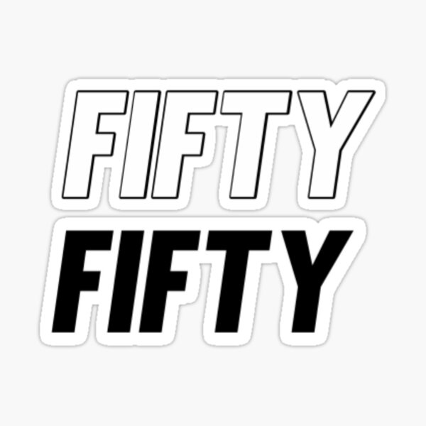 Fifty Fifty Logo Fifty Text Effect And Logo Design Word