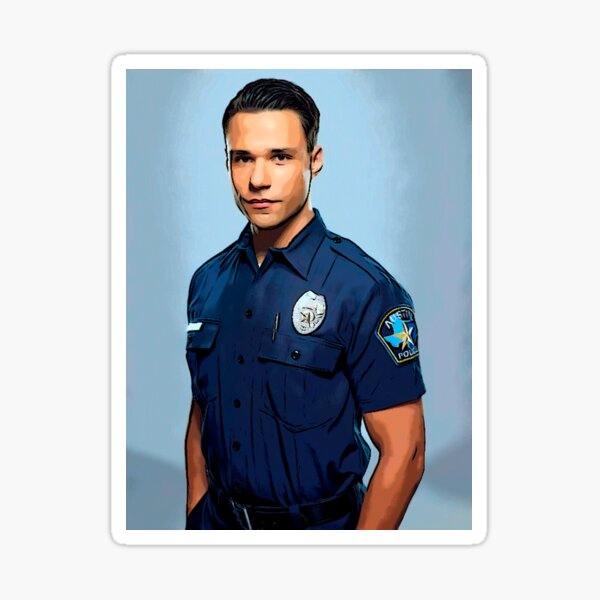 "Officer Carlos Reyes (911 Lone star)" Sticker for Sale by itsechomusic ...