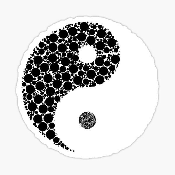 "Jin jang" Sticker by Mystery1 | Redbubble