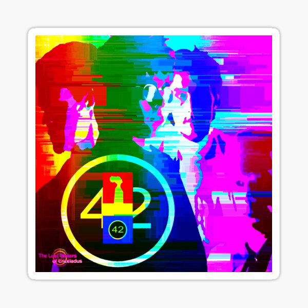 "level 42 retro tv effect" Sticker for Sale by Lost Waters of Enceladus ...