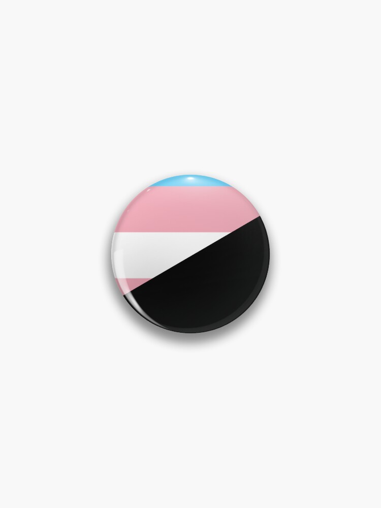 "trans anarchy flag simple " Pin for Sale by alienhexfriend | Redbubble