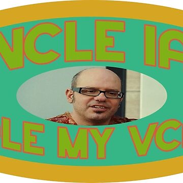 "uncle ian stole my vcard" Sticker for Sale by bryleagrace | Redbubble