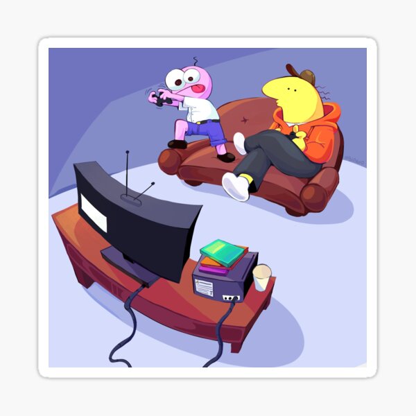 "smiling friends" Sticker for Sale by peannut | Redbubble