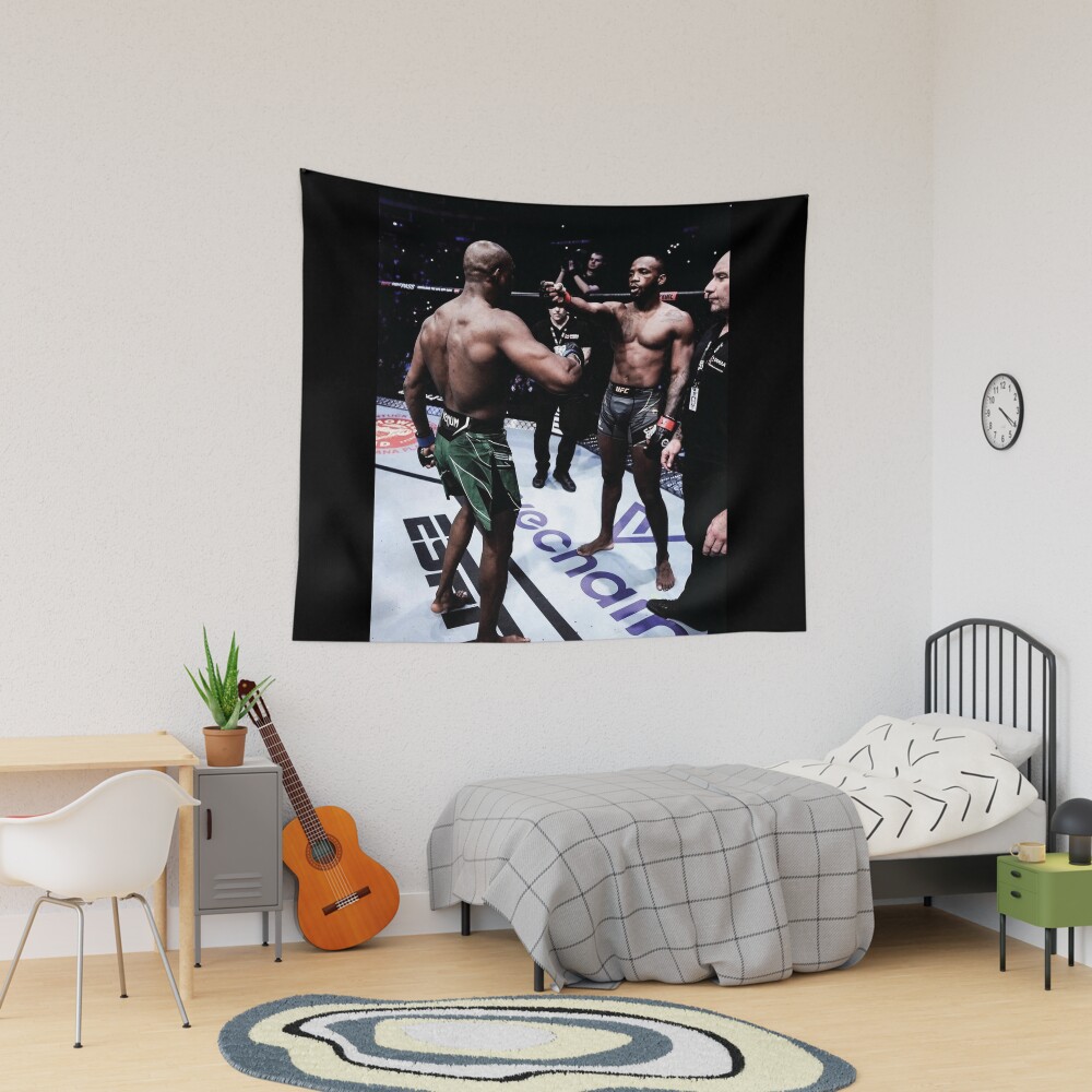 "Leon "Rocky" Edwards vs. Kamaru Usman Headshot - UFC Welterweight ...