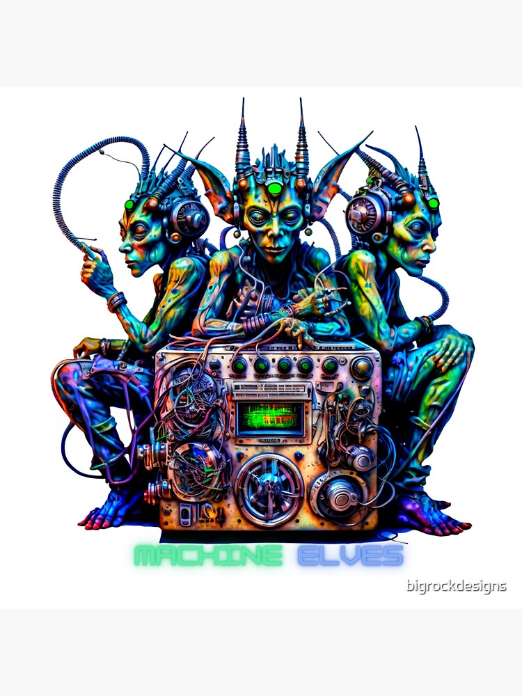 "Colorful and Bright Machine Elves Trippy Hippie Design " Poster for ...