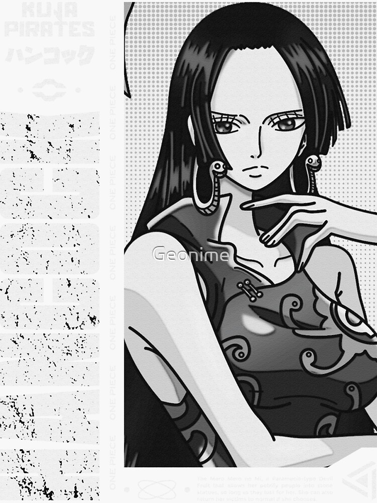"Boa Hancock - One Piece v.3 white version" Sticker for Sale by Geonime ...