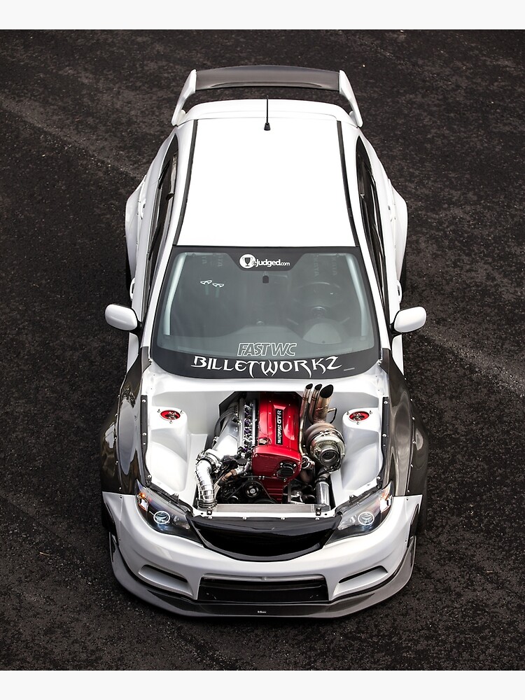 "One Crazy Subaru" Poster by MikeKuhnRacing | Redbubble