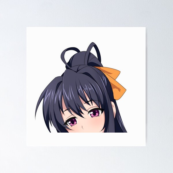 "Akeno Himejima Peeker" Poster for Sale by Weebo-worldd | Redbubble