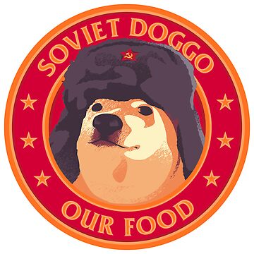 "Soviet Doggo" Sticker for Sale by ltstnsmerch | Redbubble