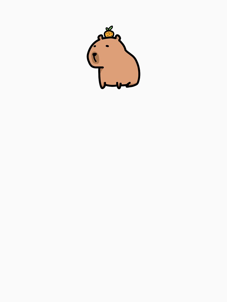 "Cute capybara, kawaii capybara, derpy capybara, relaxed capybara, gift ...