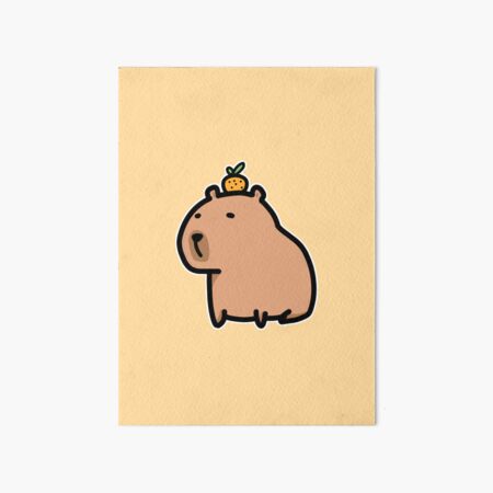 "Cute capybara, kawaii capybara, derpy capybara, relaxed capybara, gift for capybara lovers ...